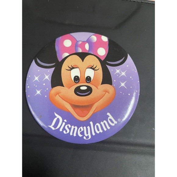 Disney | Jewelry | Disneyland Minnie Mouse Badge 3 Button Pin Pinback ...